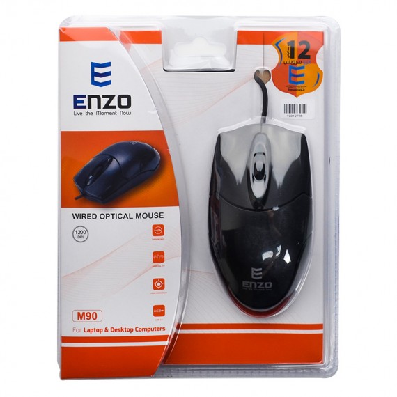 🖱️موس بی‌سیم Enzo M90 | ارگونومیک و دقیق | اتصال بی‌سیم 2.4GHz ...